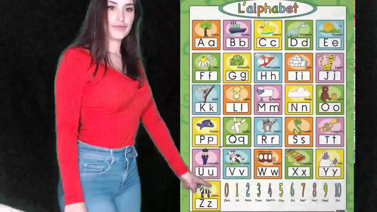Marie teaching the alphabet clip - NeatClip
